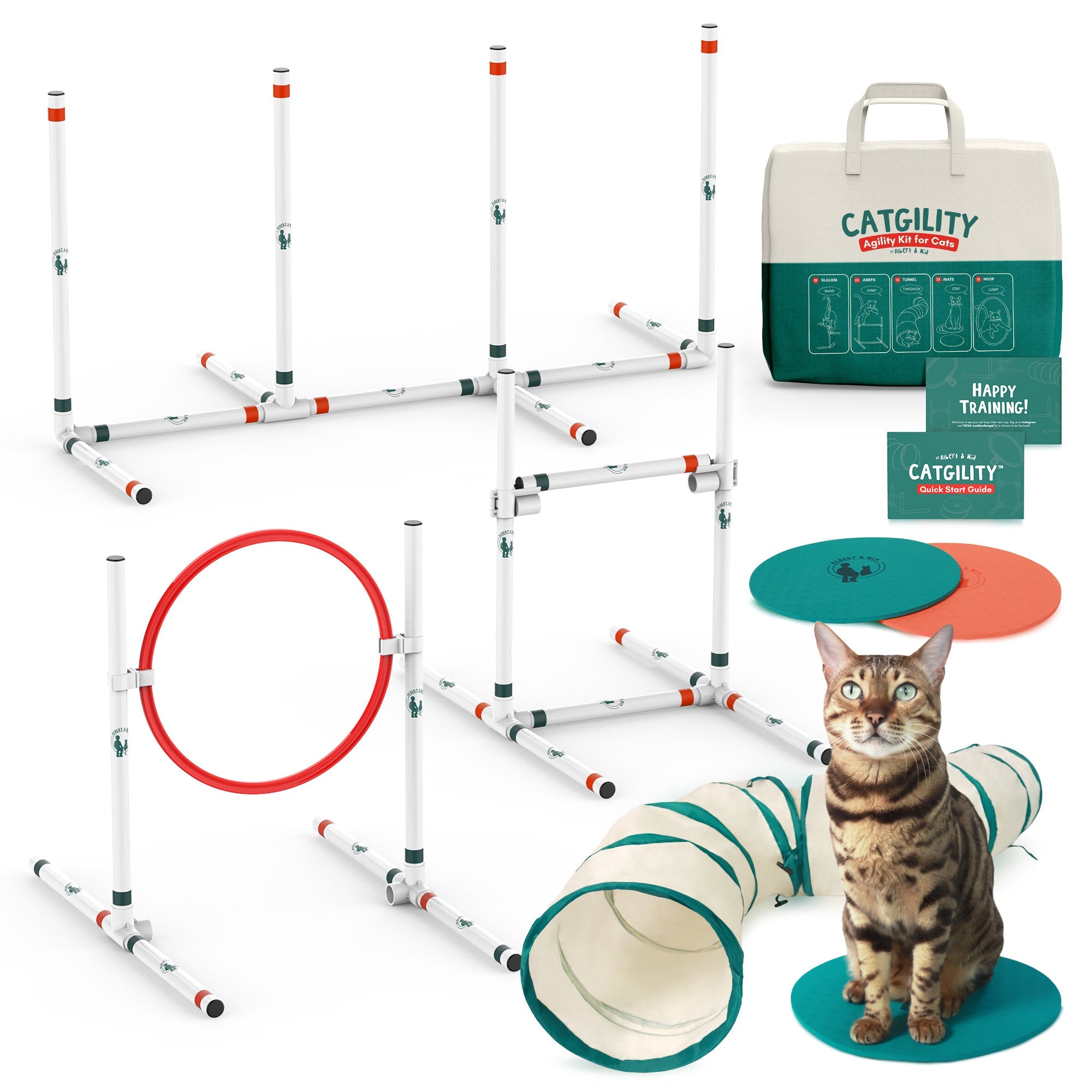 Cat Agility Kit — 7 Obstacle Indoor Course | Catgility™ – OutdoorBengal